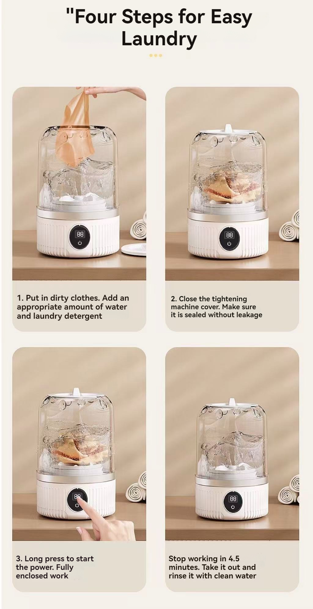 Wireless portable charging laundry cup, underwear and pajamas electric ...