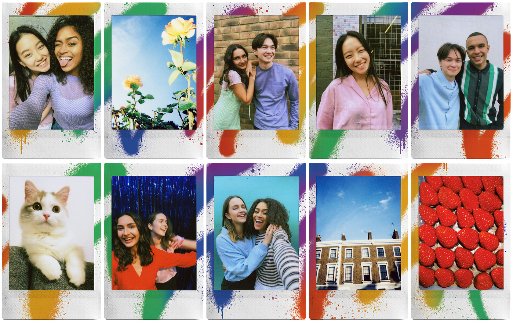 Authentic Fujifilm Instax Mini Spray Art Film 10 Sheets – for Instax ...