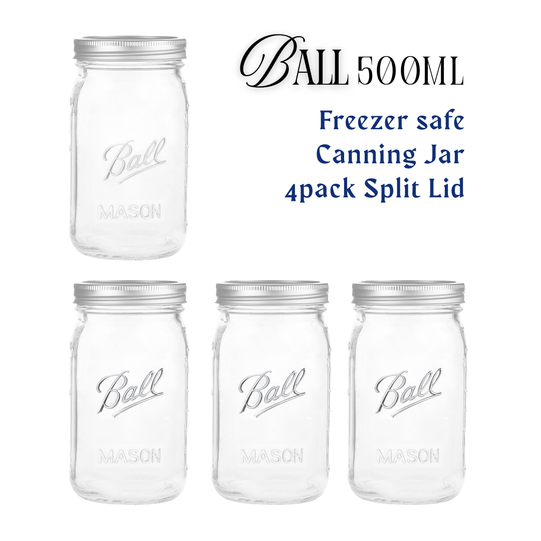 Ball Regular Mouth Glass Mason Jars 500ml Freezer-safe | Shopee Philippines