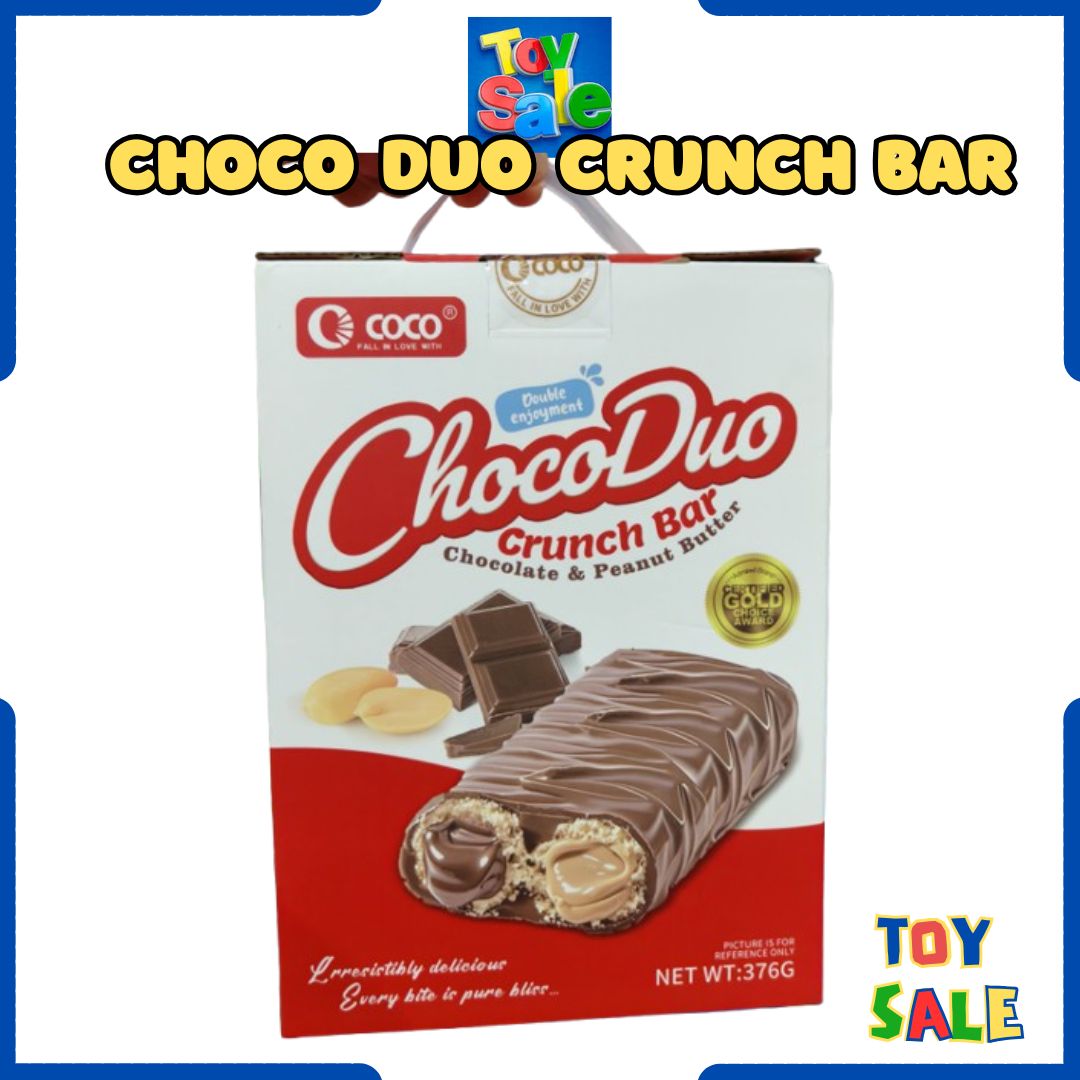 Choco Duo Crunch Bar chocolate and peanut butter 376g | Shopee Philippines