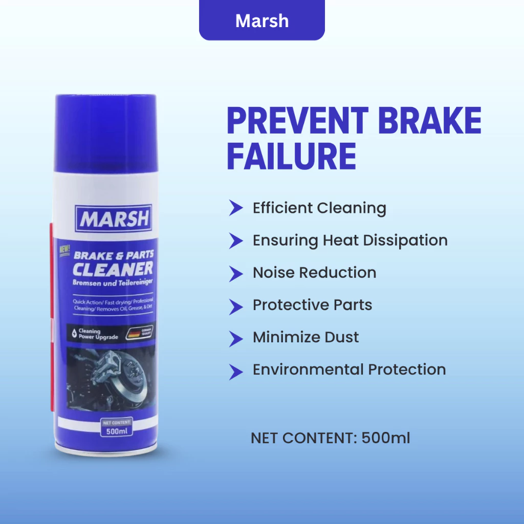 500ML Marsh Brake & Parts Brake Cleaner Disc Maintenance Quick Dry Fast ...