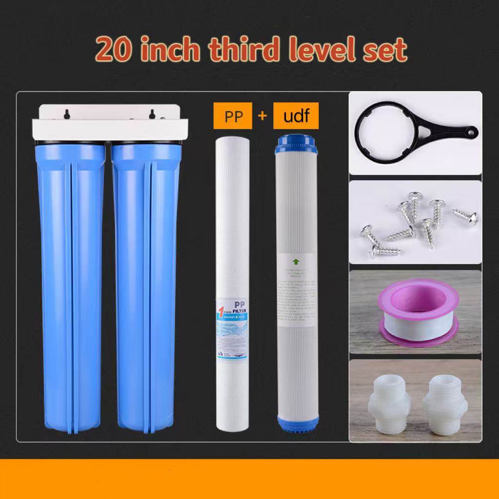 3 Stage 20 inch Filter housing Complete Set with Filters Fittings ...