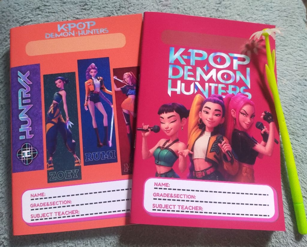 Assorted Kpop Demon Hunters Writing Notebook for kids Grade 1-3 ...
