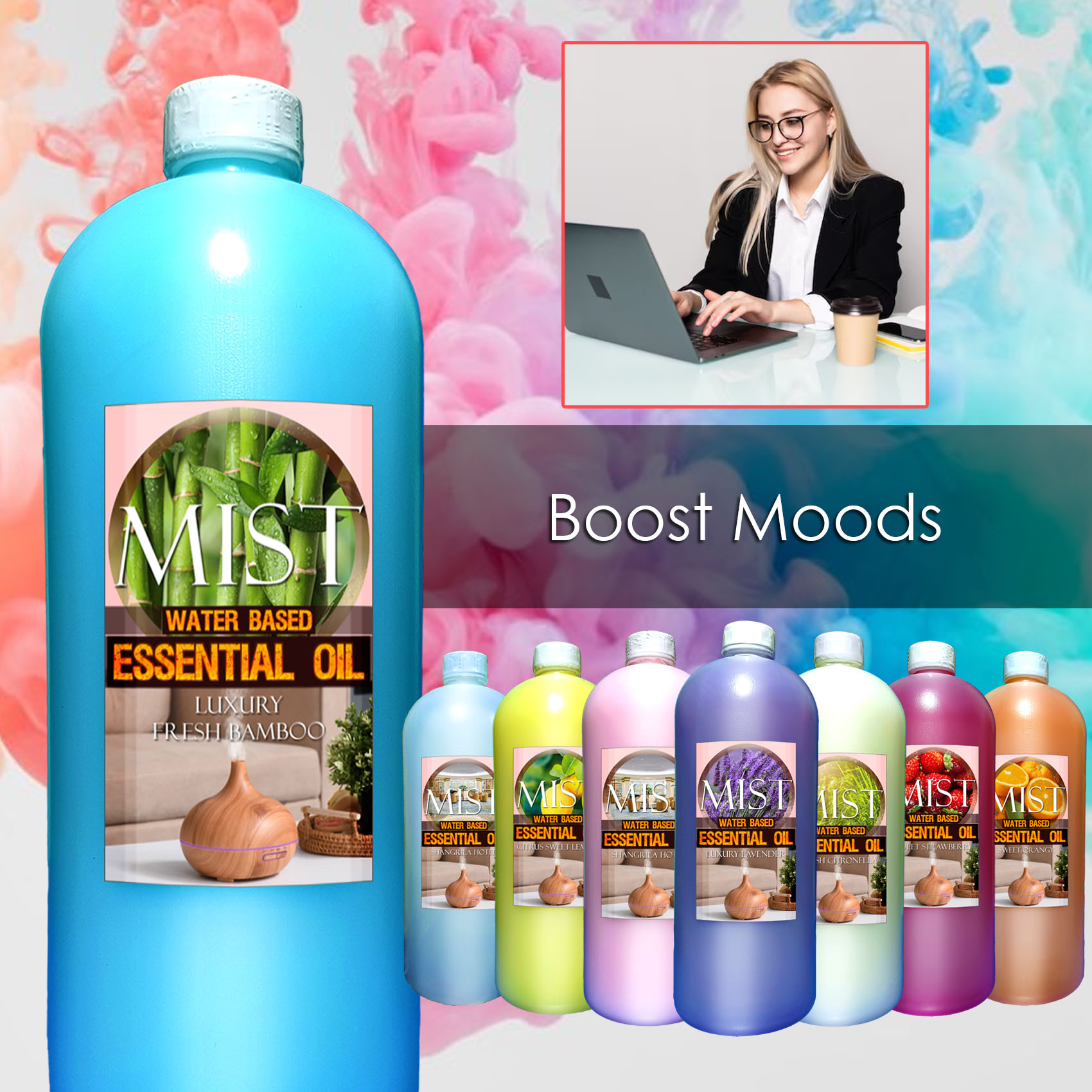 Mist Humidifier Essential Oil Hotel Scents Water Based Room Air ...
