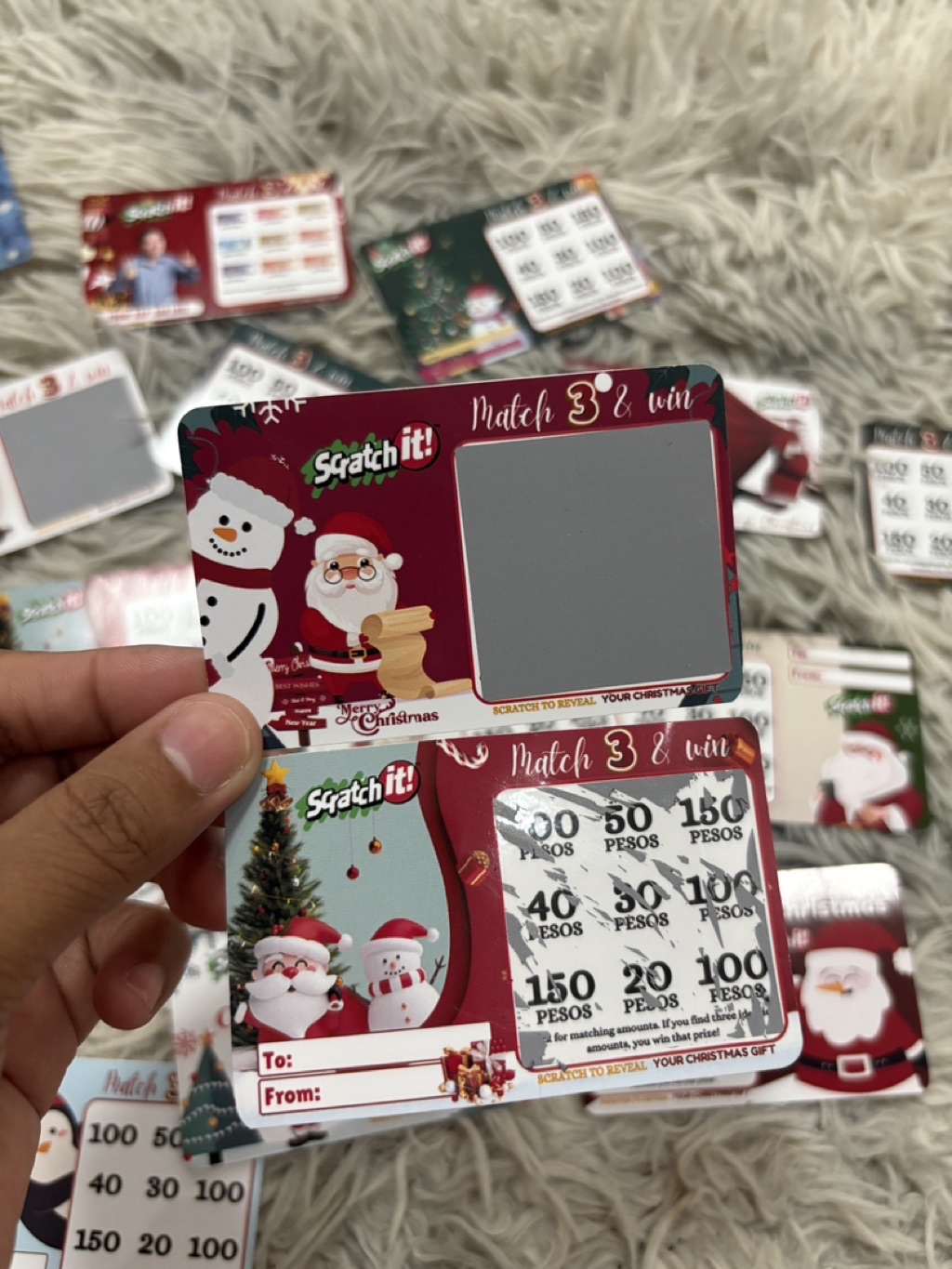 CHRISTMAS SCRATCH CARD (New Version) | Shopee Philippines