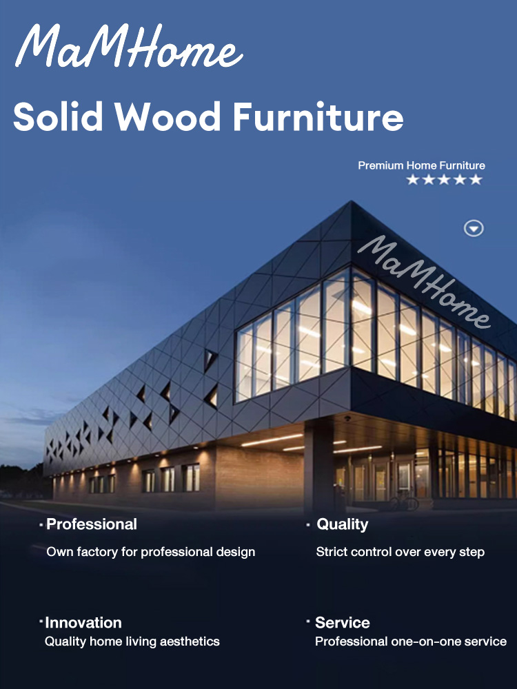 Nordic Simple Solid Wood Bed Frame Thick Bed Legs Single/Queen/King ...