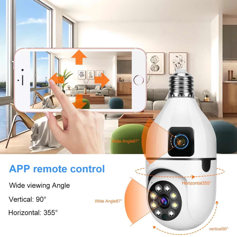 Special offer V380 Pro Dual Lens CCTV Bulb Camera 360 Rotation HD Night ...