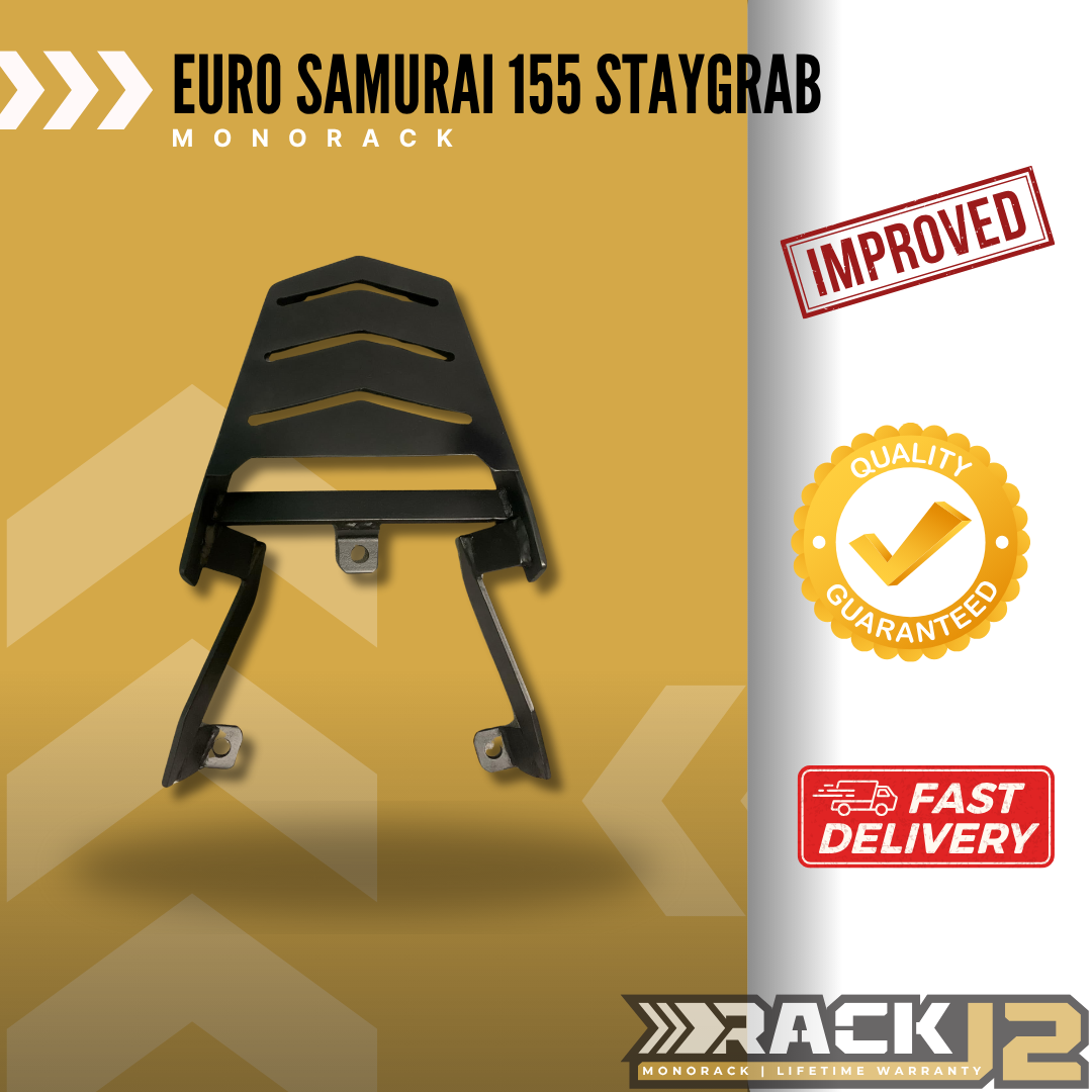 New Euro Samurai 155 Stay Grab Bar RackJ2 Monorack Bracket Heavy Duty ...