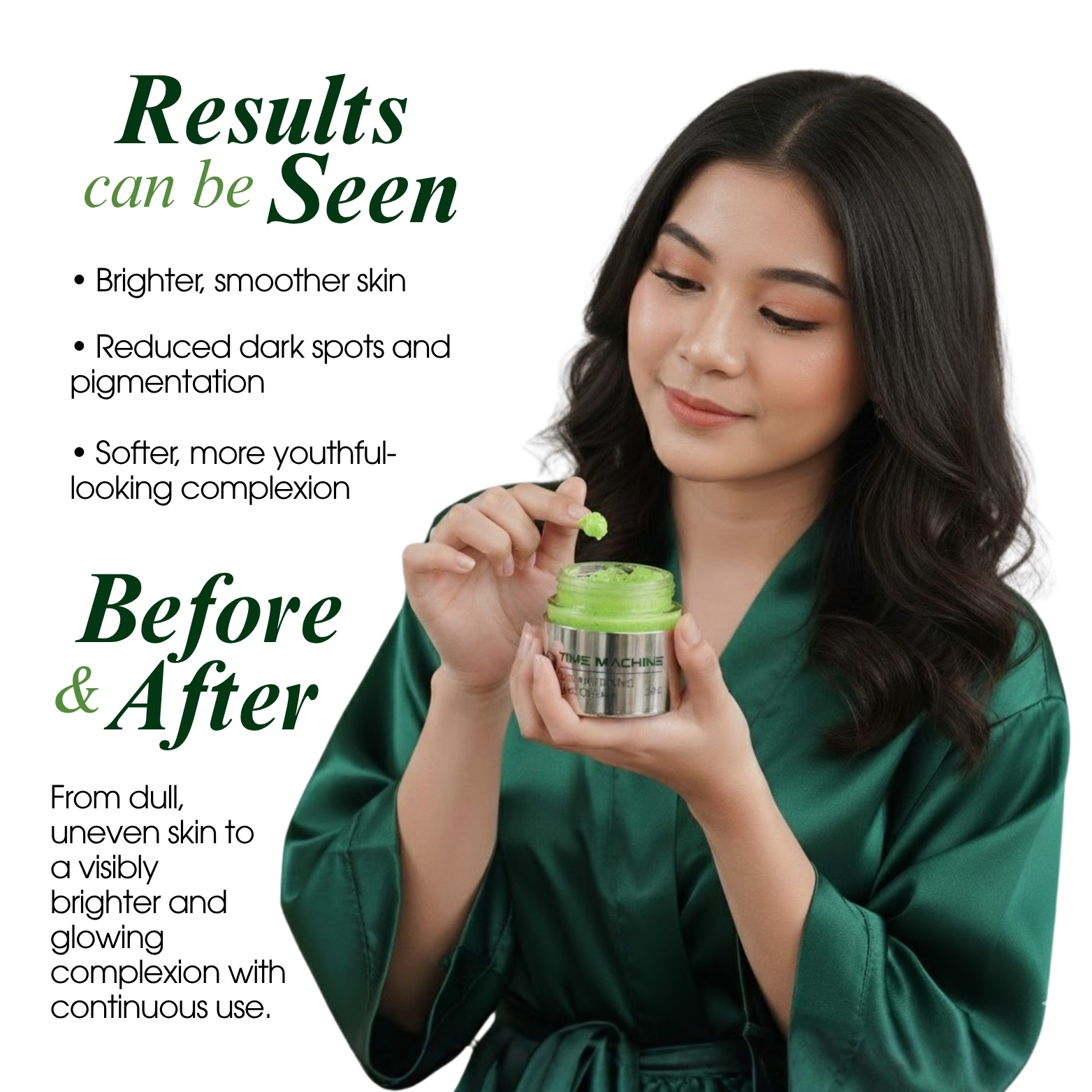 Time Machine Skin Whitening Luxe Cream 30g – Brightening, Anti-Dark ...