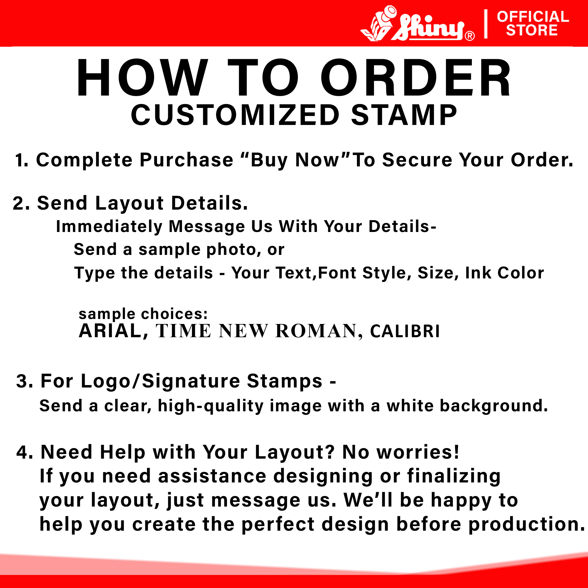 Shiny S-821 Self Inking Stamp (Customize) | Shopee Philippines