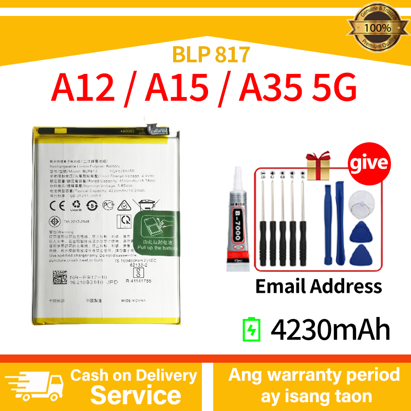 BLP817 for OPPO A15、A15S、A16K、A35、A3S 4230mAh High Quality Phone ...