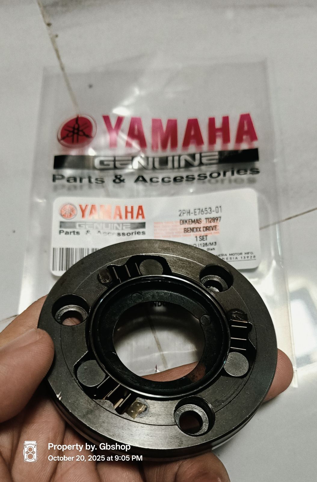 MIO I 125 YAMAHA BENDIX DRIVE M3 MIO SOUL 125 GENUINE PARTS 2PH-E7653 ...