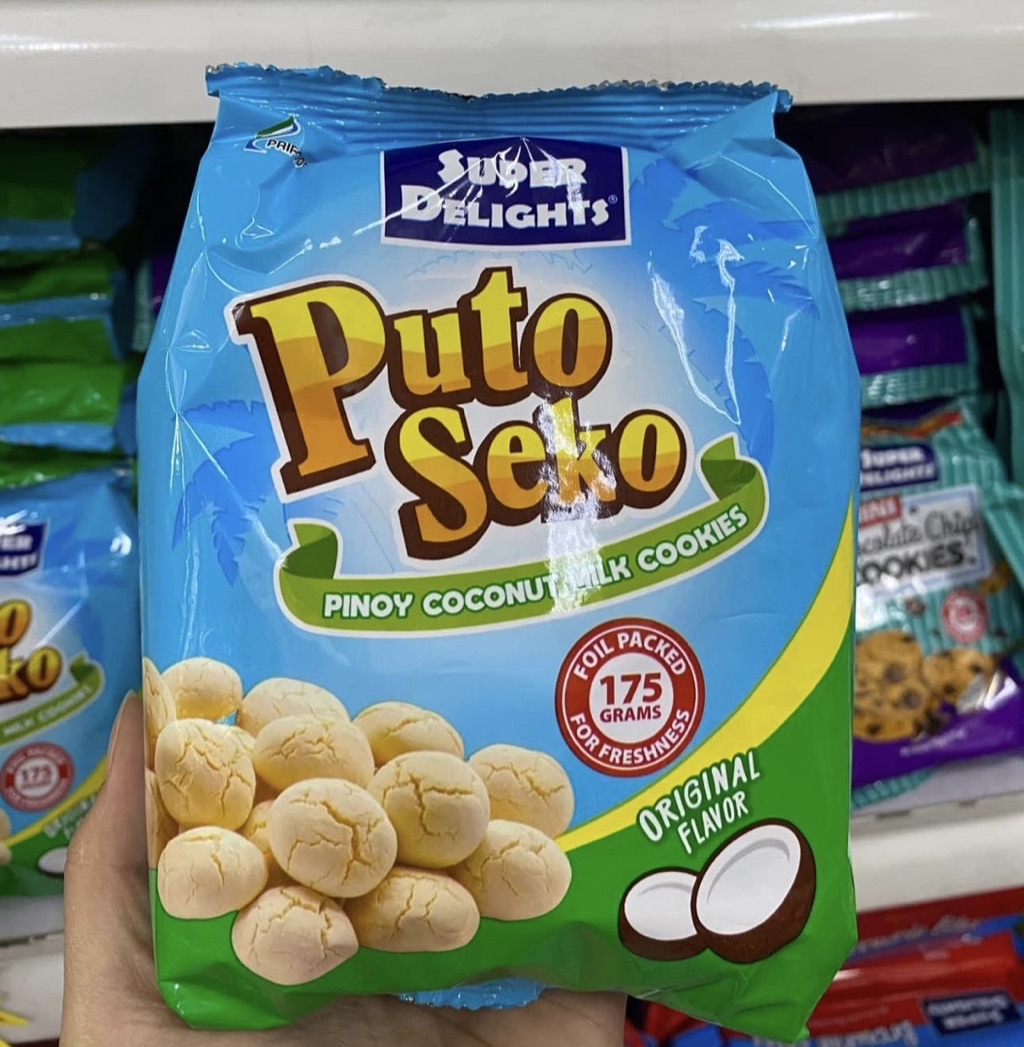 PUTO SEKO PINOY COCONUT MILK COOKIES (175g) ORIGINAL FLAVOR SNACKS ...