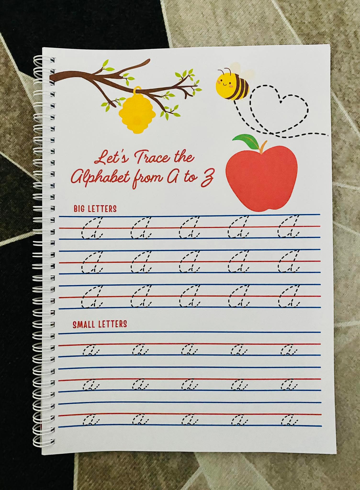 Big A4 Cursive Writing Tracing Workbook A4 | Handwriting Practice for ...