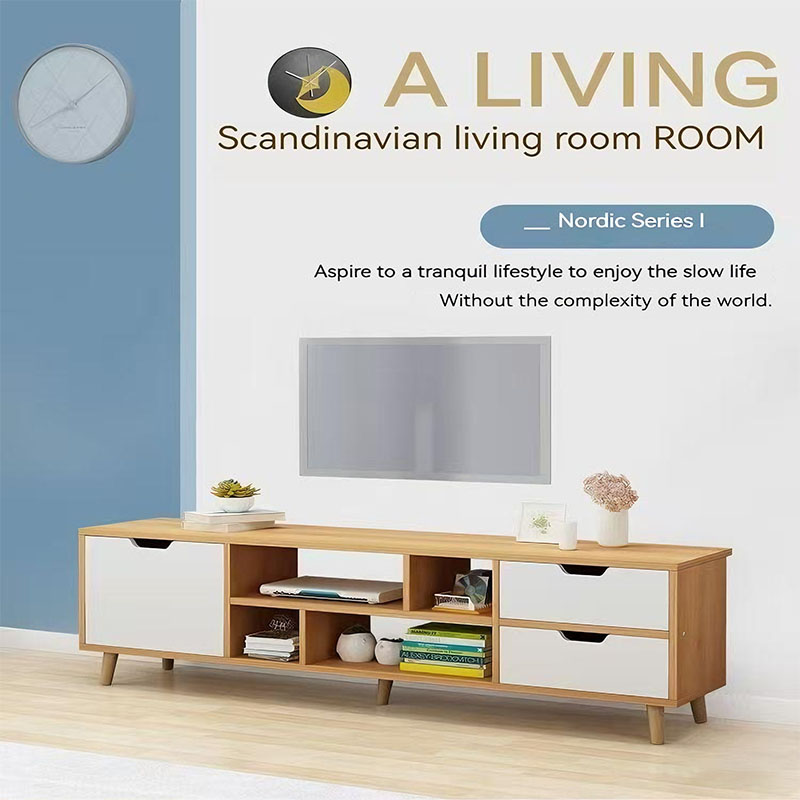 TV Cabinet Furniture Modern Minimalist Living Room 120/140 CM TV Table ...