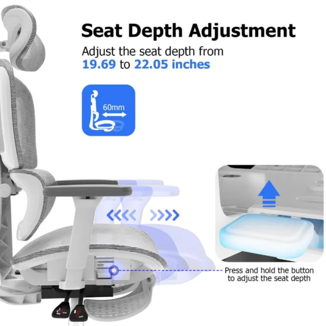 【SLS】Super Ergonomic Chair with foot rest Gaming Chair Swivel chair ...