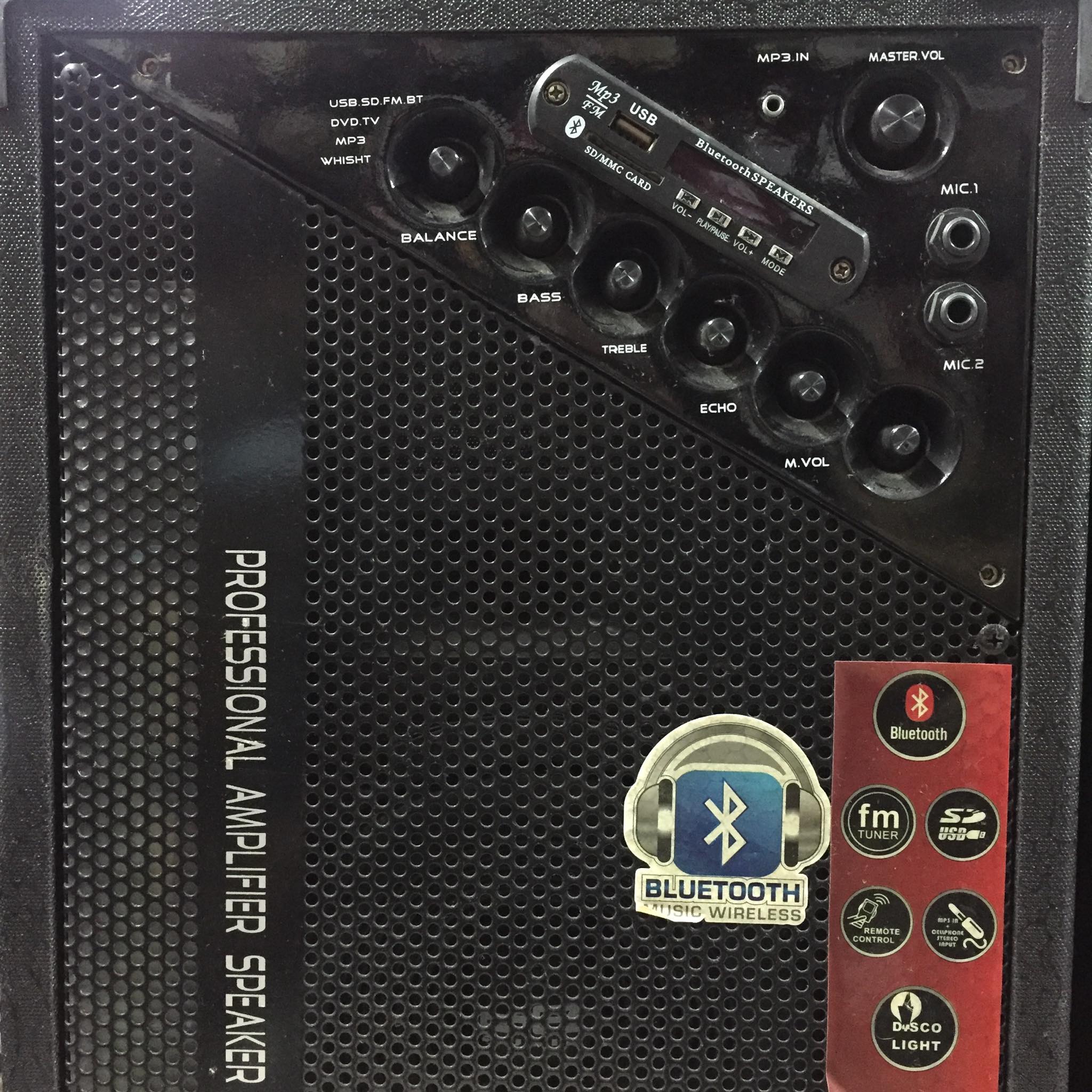 Dbaudio UAS-108 LED BT 350W x2 Proffesional Loud Speaker With LED Disco ...