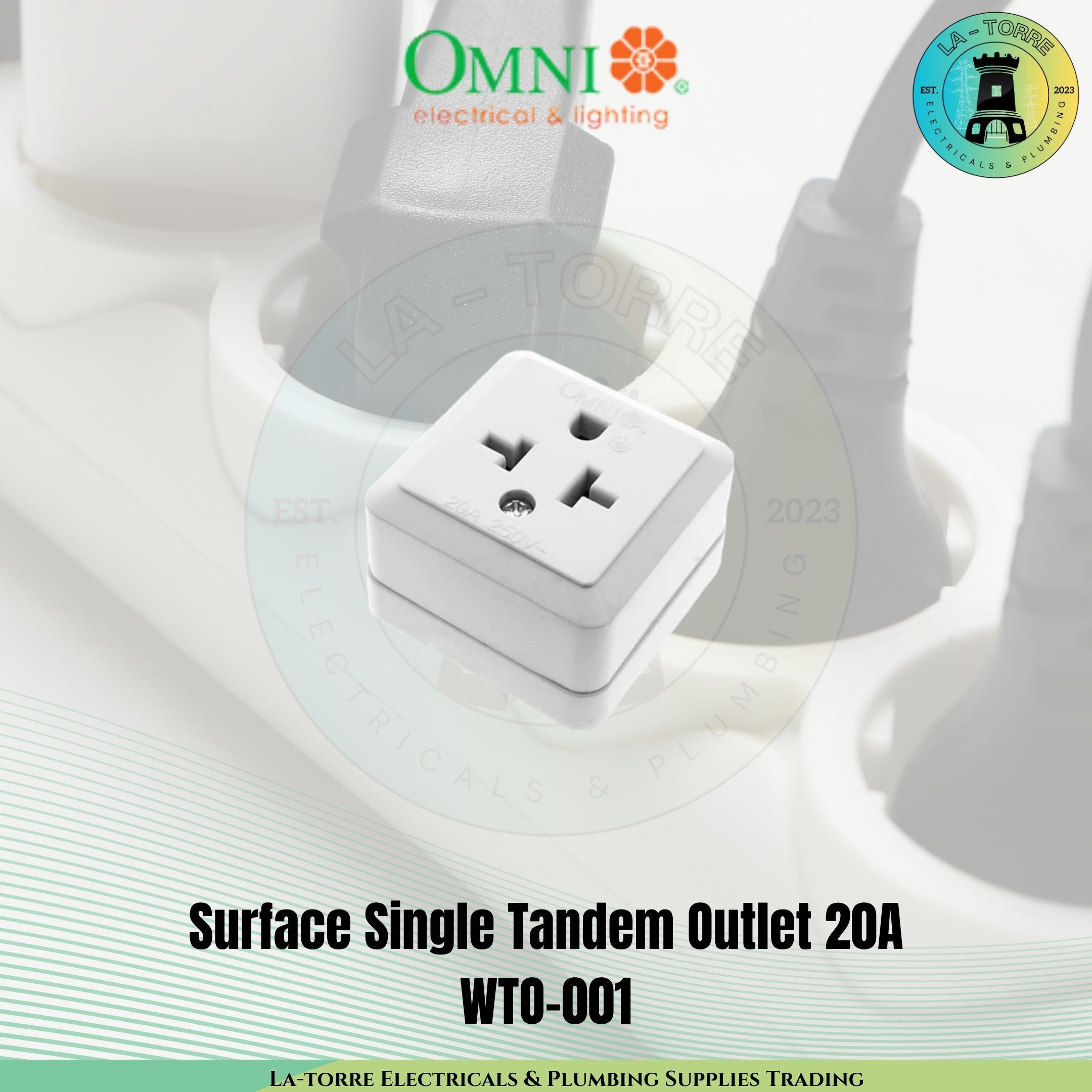 OMNI Surface Tandem Outlet 20A 250V | Shopee Philippines