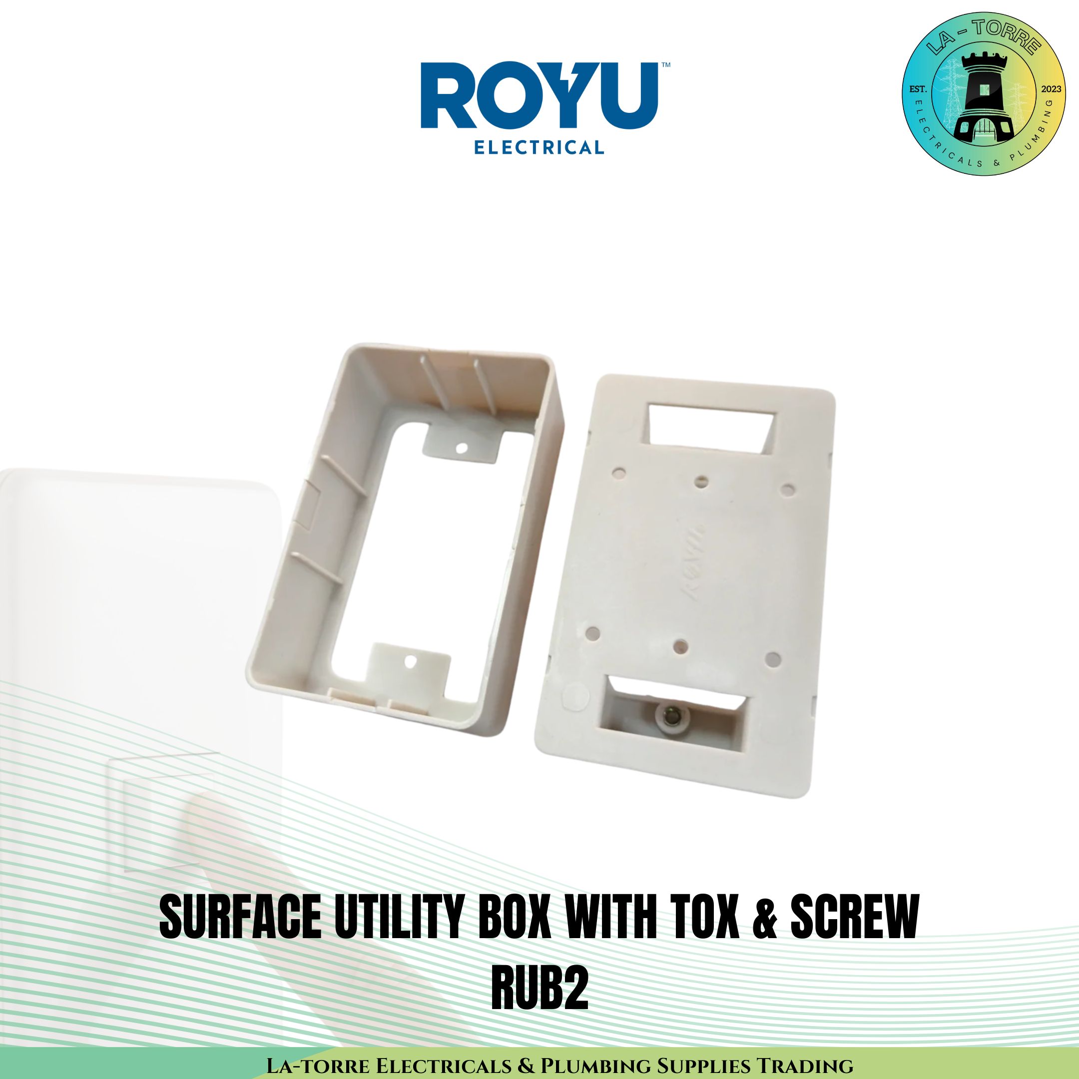 Royu Surface Utility Box With Tox and Screw | Shopee Philippines