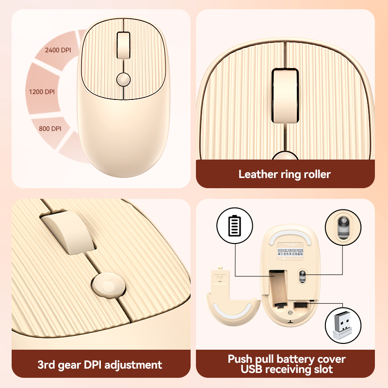 【XMT】T-wolf Q19 Laptop Mini mouse Pocket 2.4G USB Optical Inalambrico ...