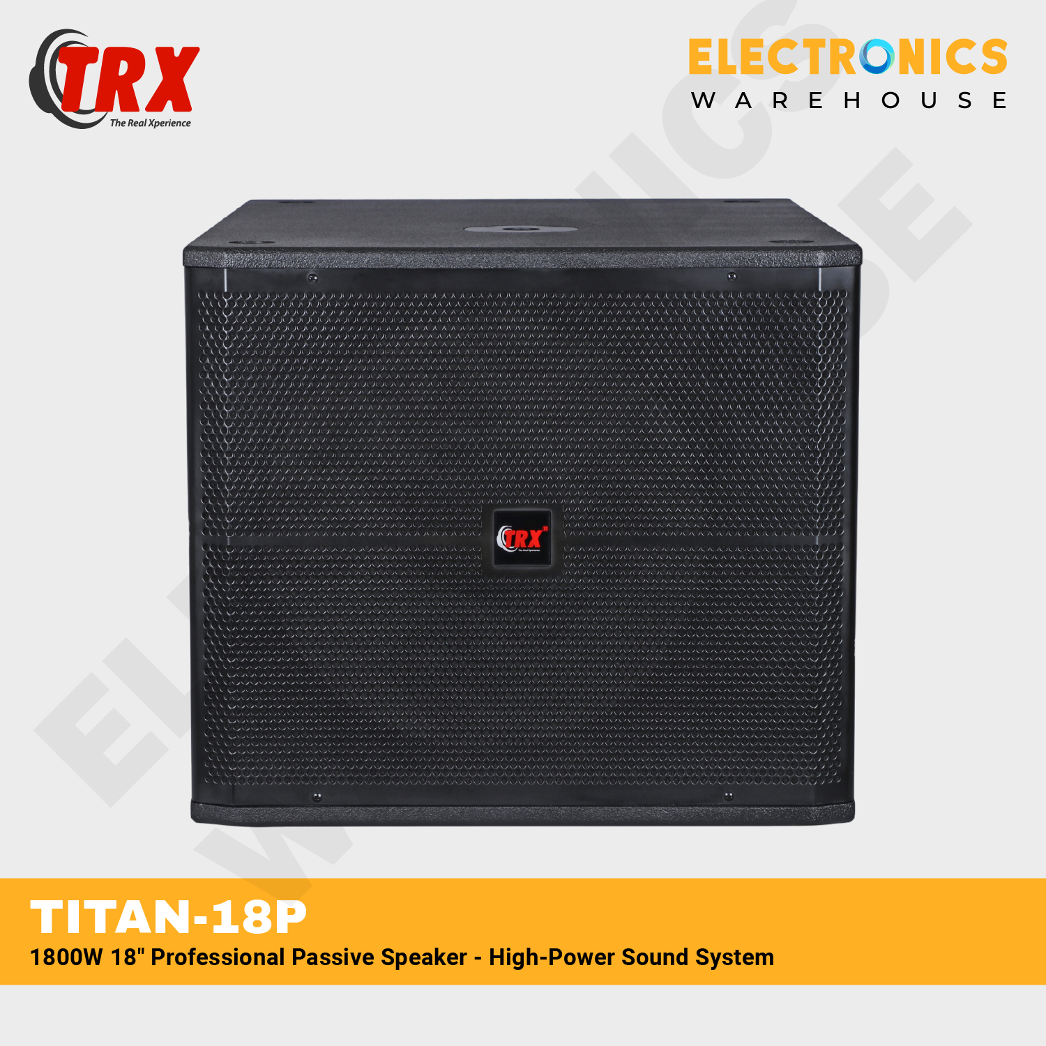 TRX TITAN-18P – 1800W 18" Professional Passive Speaker - High-Power ...