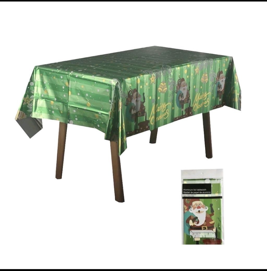 Christmas disposable plates, cups and table cover random design seller ...