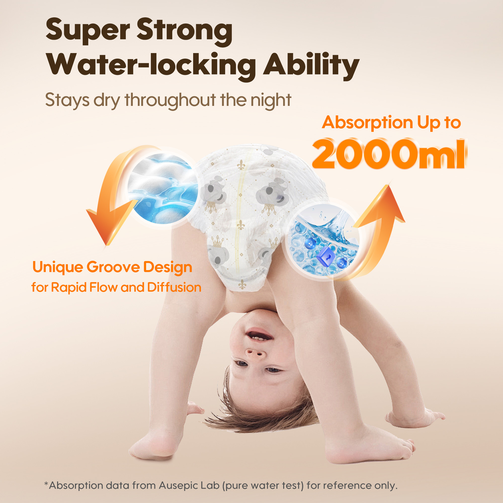 Aiwibi soft night pull-up pants disposable diaper pants diaper pants ...