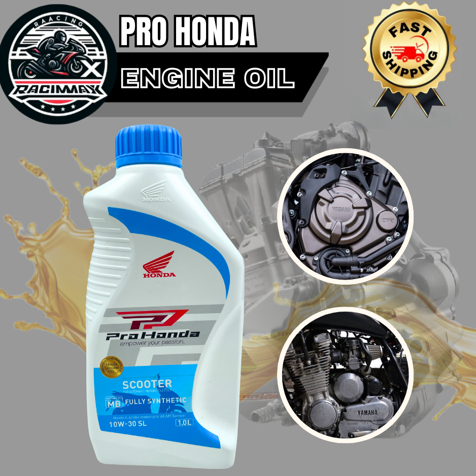 Honda Scooter Engine Oil – Fully Synthetic 10W-30 SL (4-Stroke) 1 Liter ...