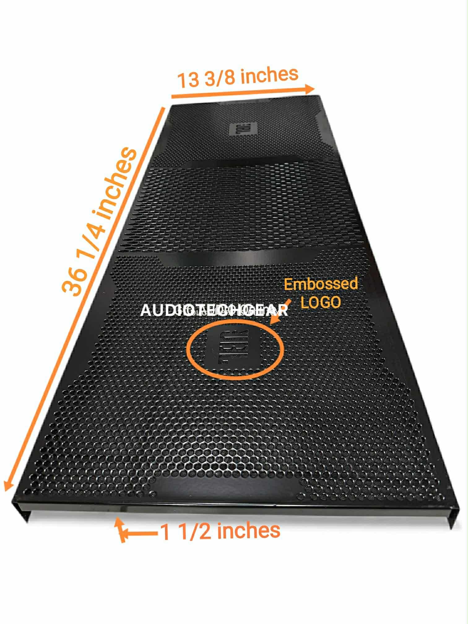 DUAL 12" Line Array Speaker Screen w/ Speaker FOAM & Embossed LOGO #1 ...