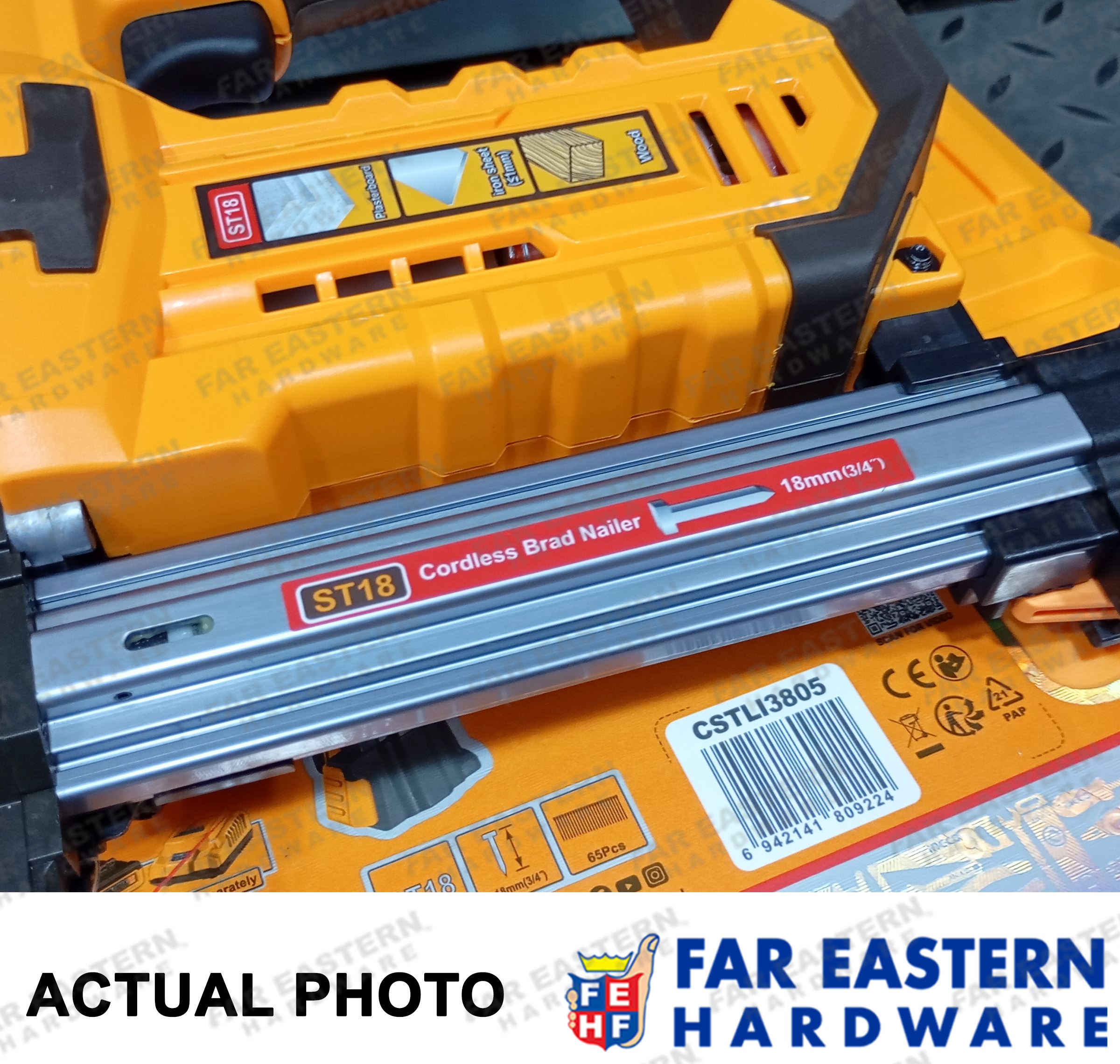 INGCO Cordless Brad Nailer Nail ST18 20V BARETOOL CSTLI3805 INPTCL ...