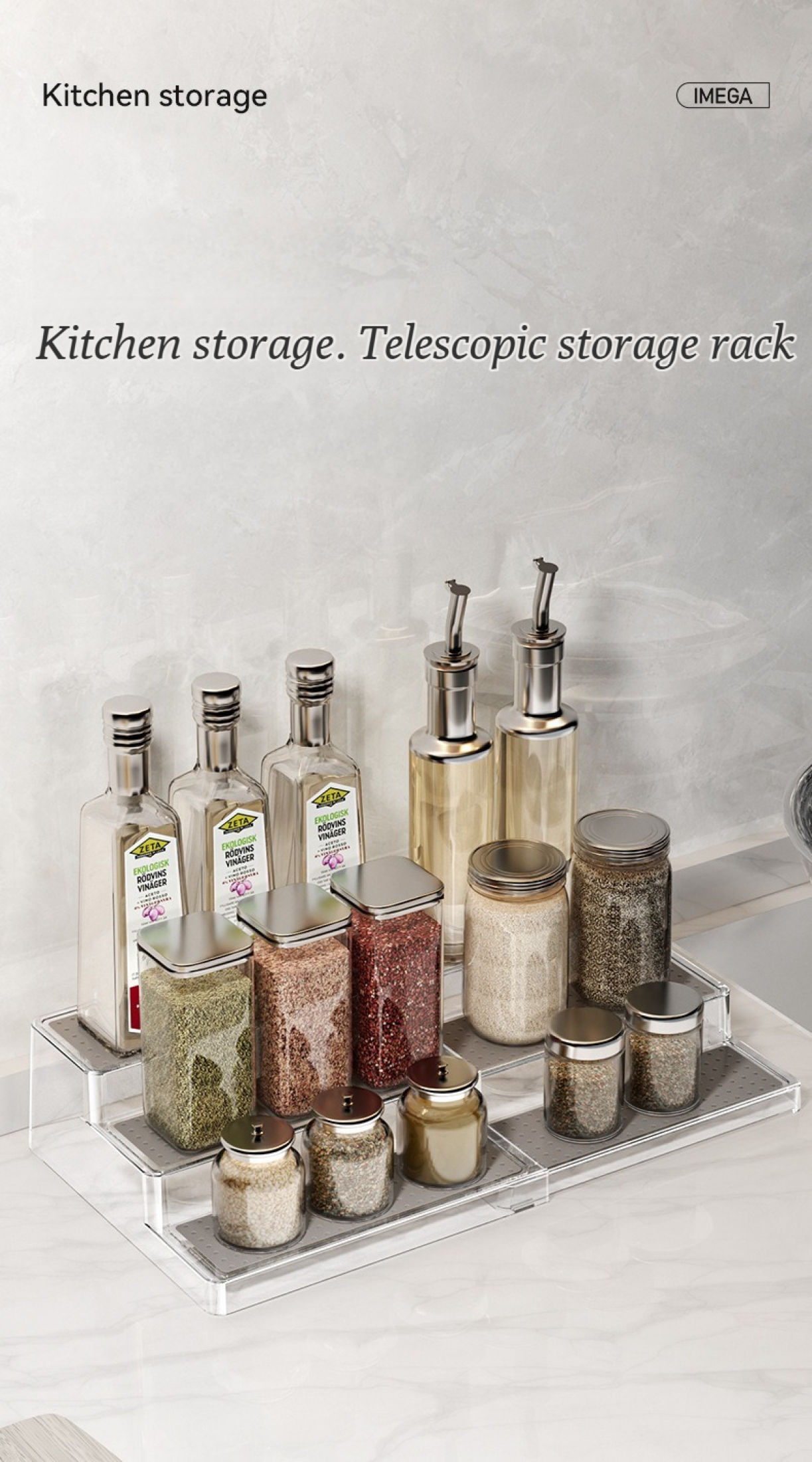 Scalable perfume manager 3-layer ladder perfume display rack storage ...