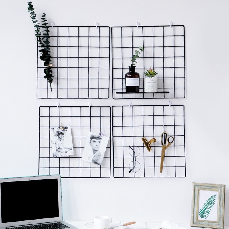 Nordic Wire Mesh Frame Home Decoration DIY Photo Wall Decoration Rack ...