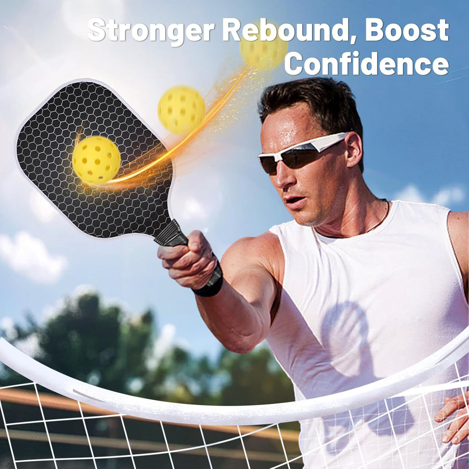 【COD】pickleball paddle original 225g Fiberglass Pickle Racket For ...