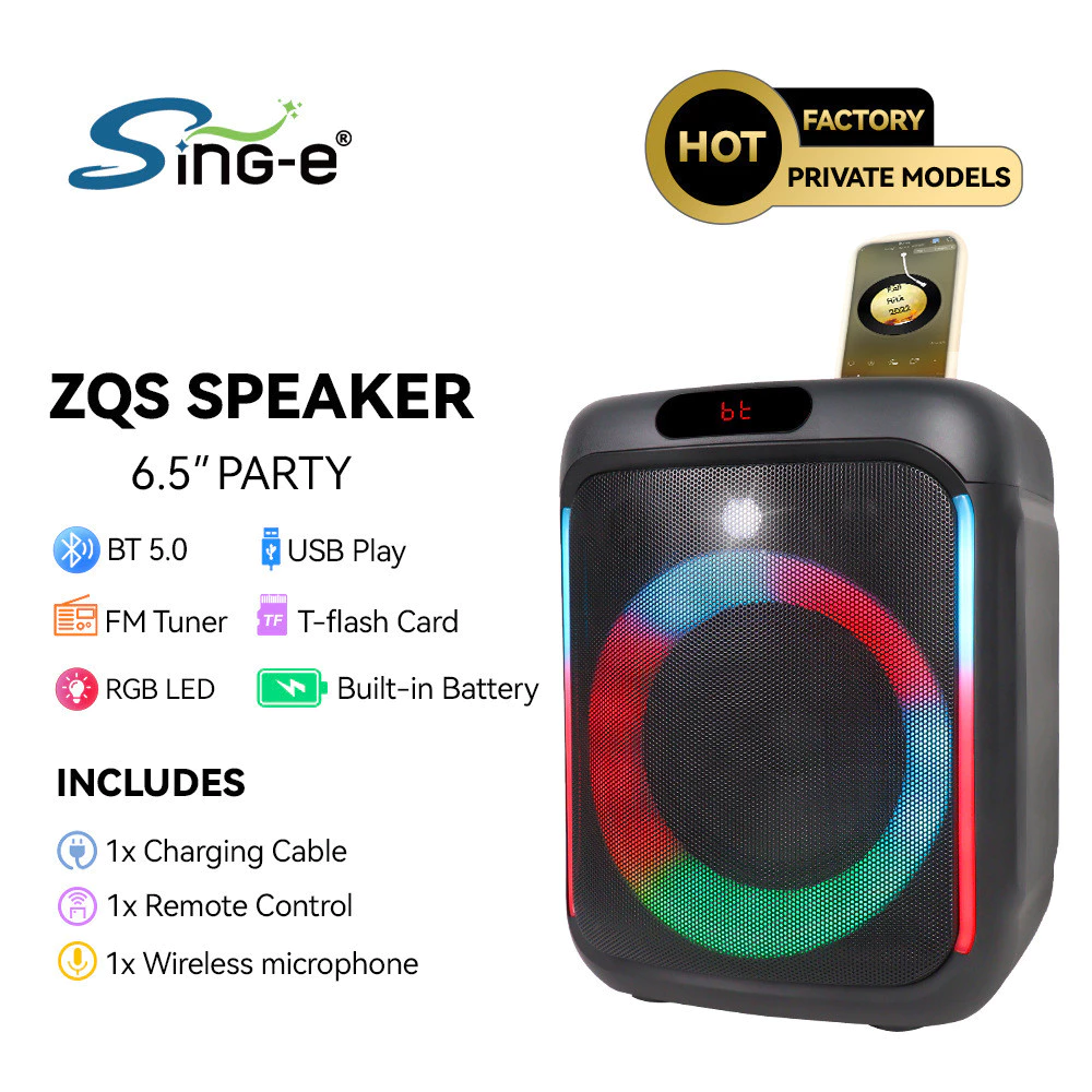 BTS-1808 Portable Bluetooth Speaker, equipped with rechargeable ...