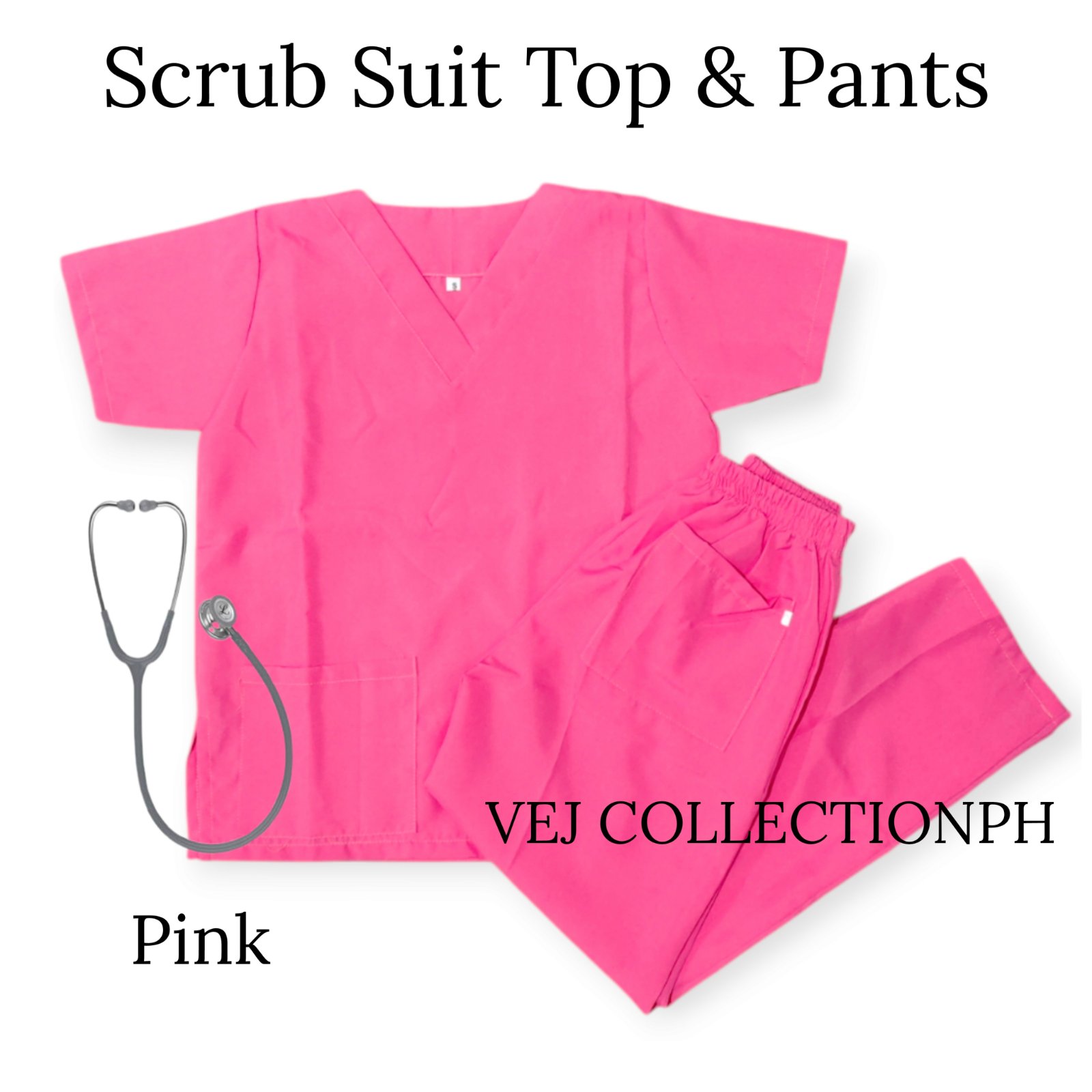 VEJCO1225 Scrub Suit Set Girly Colors for Women Workwear Uniform Clinic ...