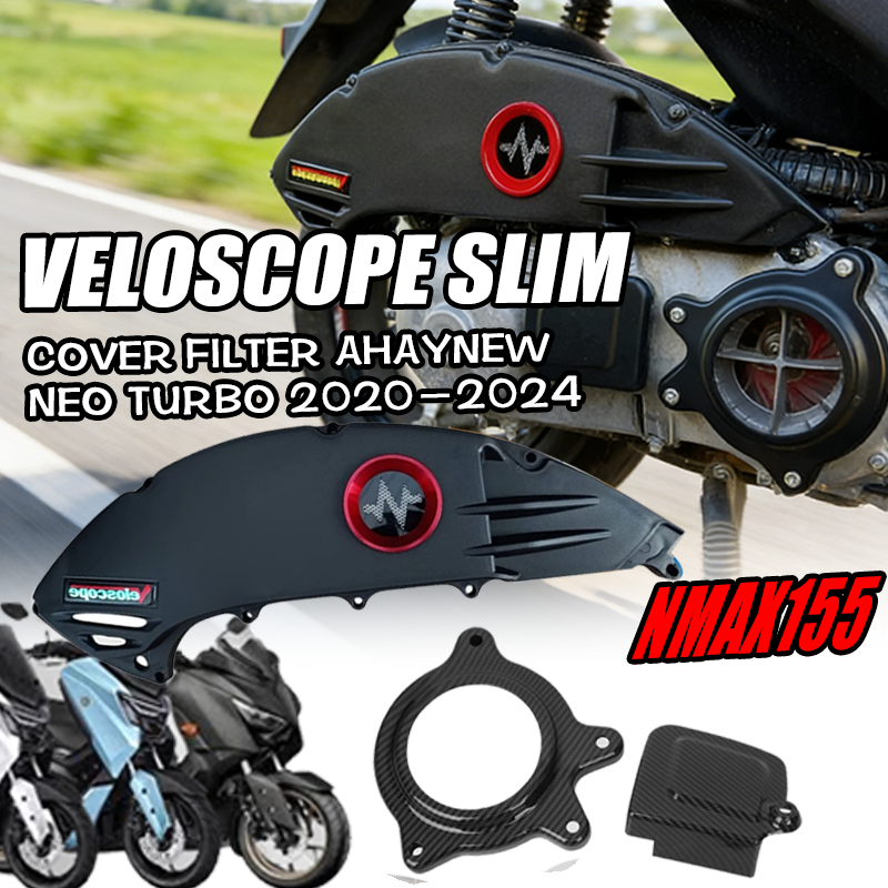 VELOSCOPE SLIM Filter Cover for Yamaha NMAX Aerox Acrylic Decoration ...