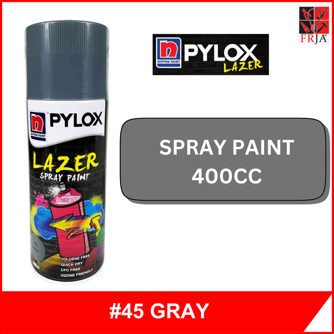 PYLOX #45 GREY ORIGINAL LAZER SPRAY PAINT 400CC | Shopee Philippines