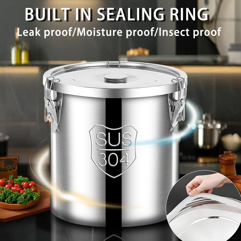 304 Stainless Steel Food Storage Container – Perfect for Rice Grains ...