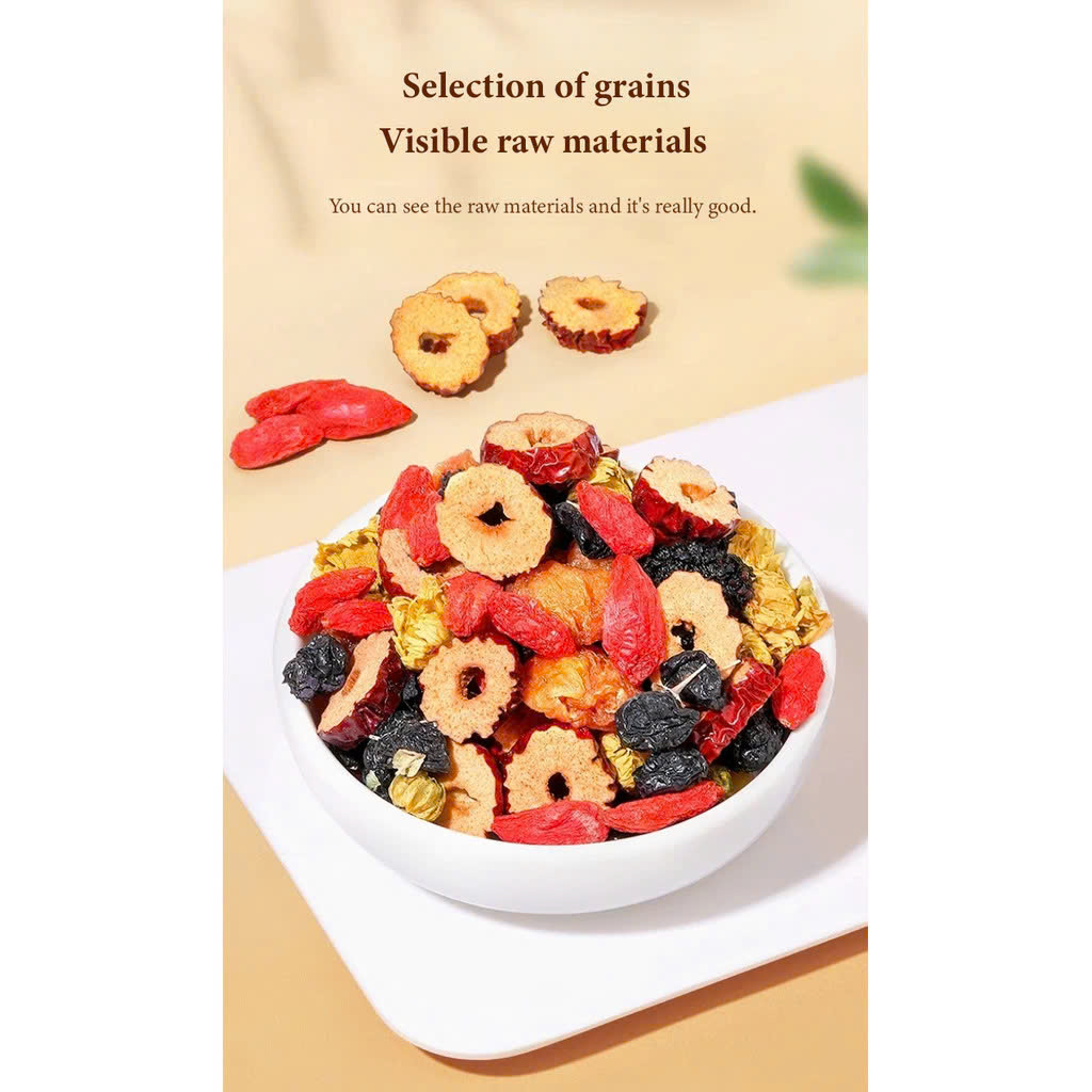 Mulberry Ginseng Tea Six Treasure Tea Healthy Tea Kidney Liver Red Date ...