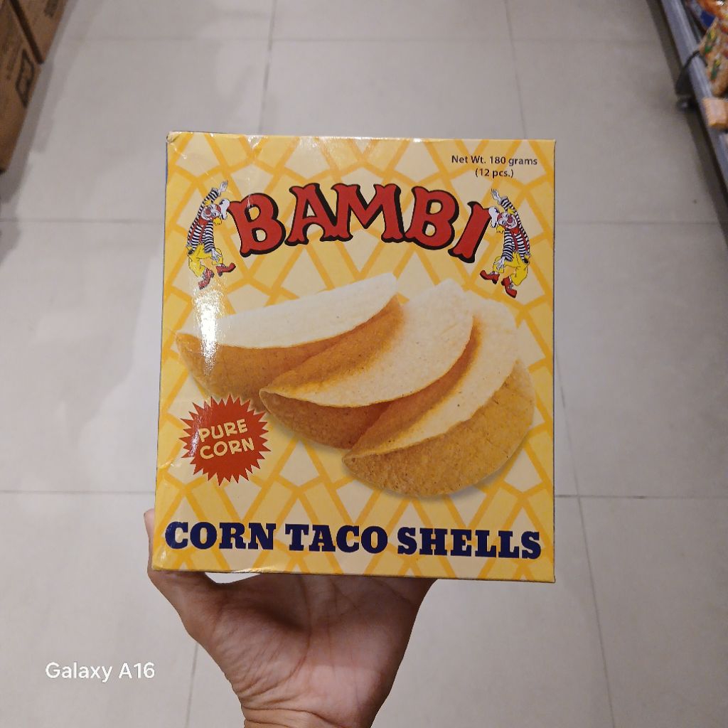 Bambi Corn Taco Shells 12pcs per box | Shopee Philippines