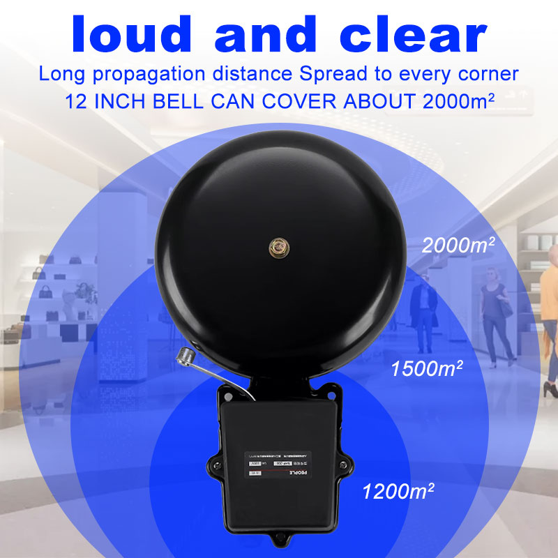 Electric Bell 220V Factory School Ring Time Bell Recess Ring Automatic ...