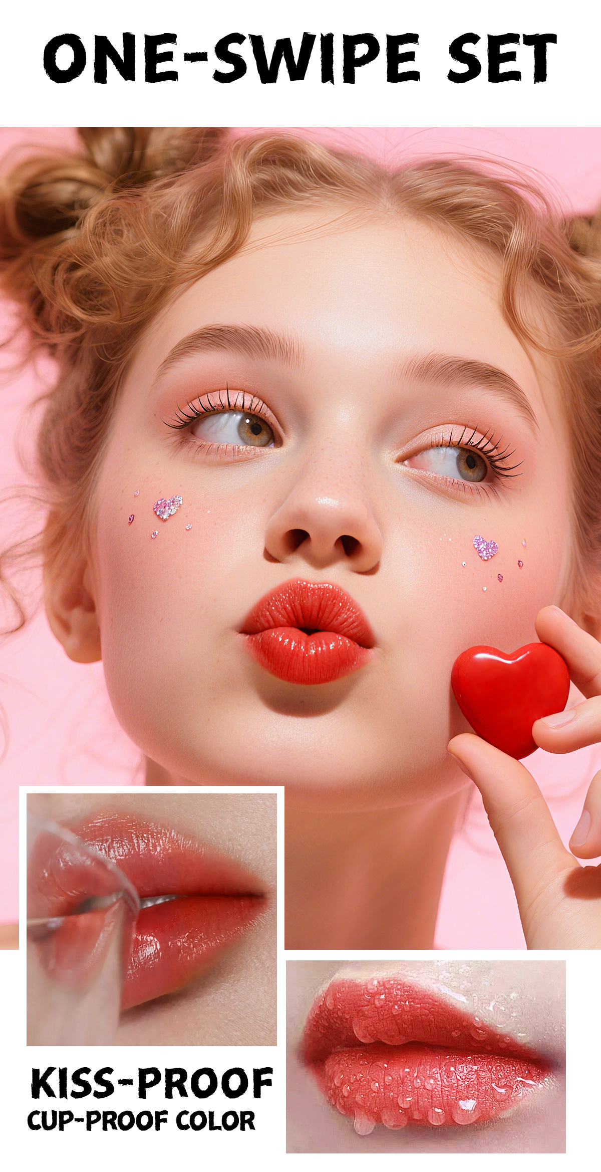 CHIC.PEAK Heart Lip Jelly Gloss: Hydrating Plumping Waterproof Lip ...