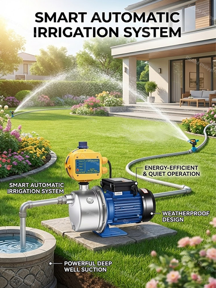 REAIM Jetmatic Water Pump Automatic Booster Pump Water Pressure Self ...