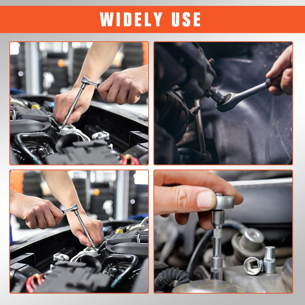 53/61/82/94Pcs Socket Wrench Set Heavy Duty Car Motorcycle Repair Tool ...