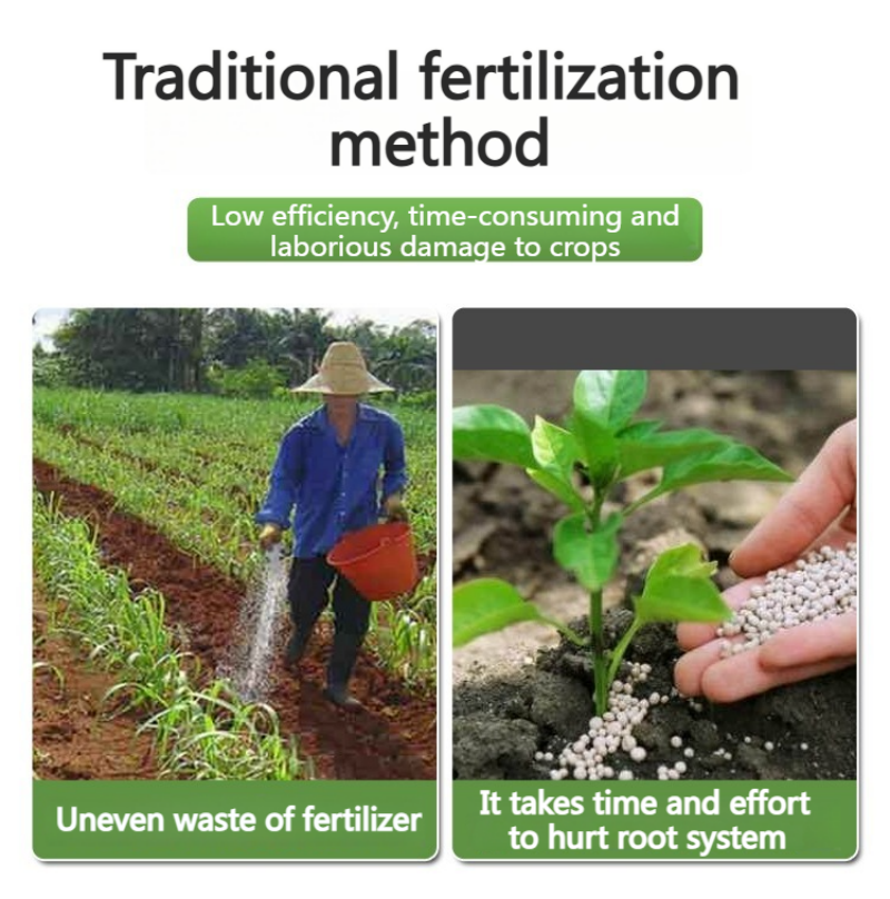 Manual Knapsack Fertilizer Applicator Spreader Agricultural Garden Tool ...