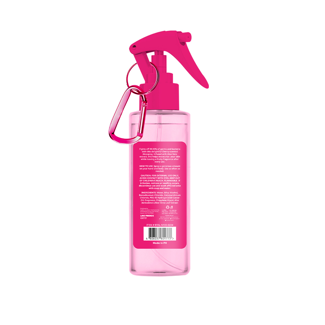 Fresh with BT21 Alcospray Nebula 99.99% Germ Kill (Hot Pink) 100 mL ...