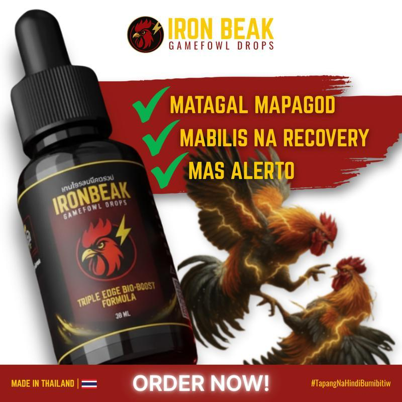 [Best for Rooster] IronBeak Gamefowl Drops – Triple Edge Bio-Boost ...