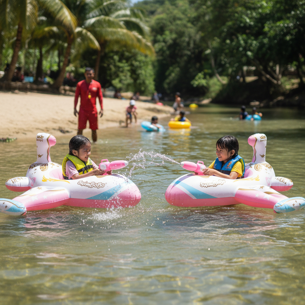 Children's salbabida floater motorboat water inflatable water mount ...