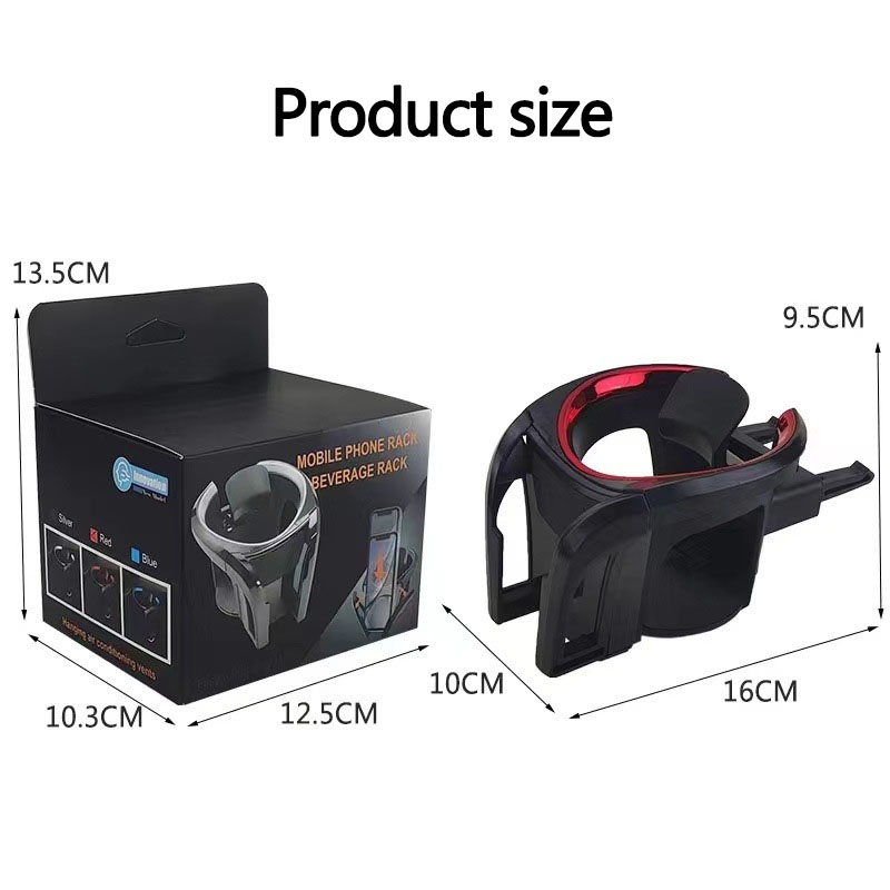 2in1 Universal Foldable Car Cup Holder auto phone holder Anti-Shake ...