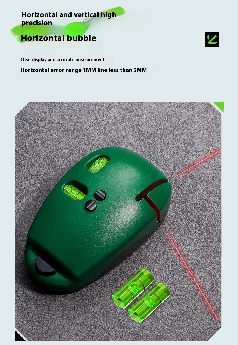 Green 90-Degree Right-Angle Infrared Laser Level Vertical Horizontal ...